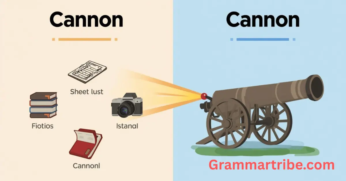 Canon or Cannon: Which One Is Correct?