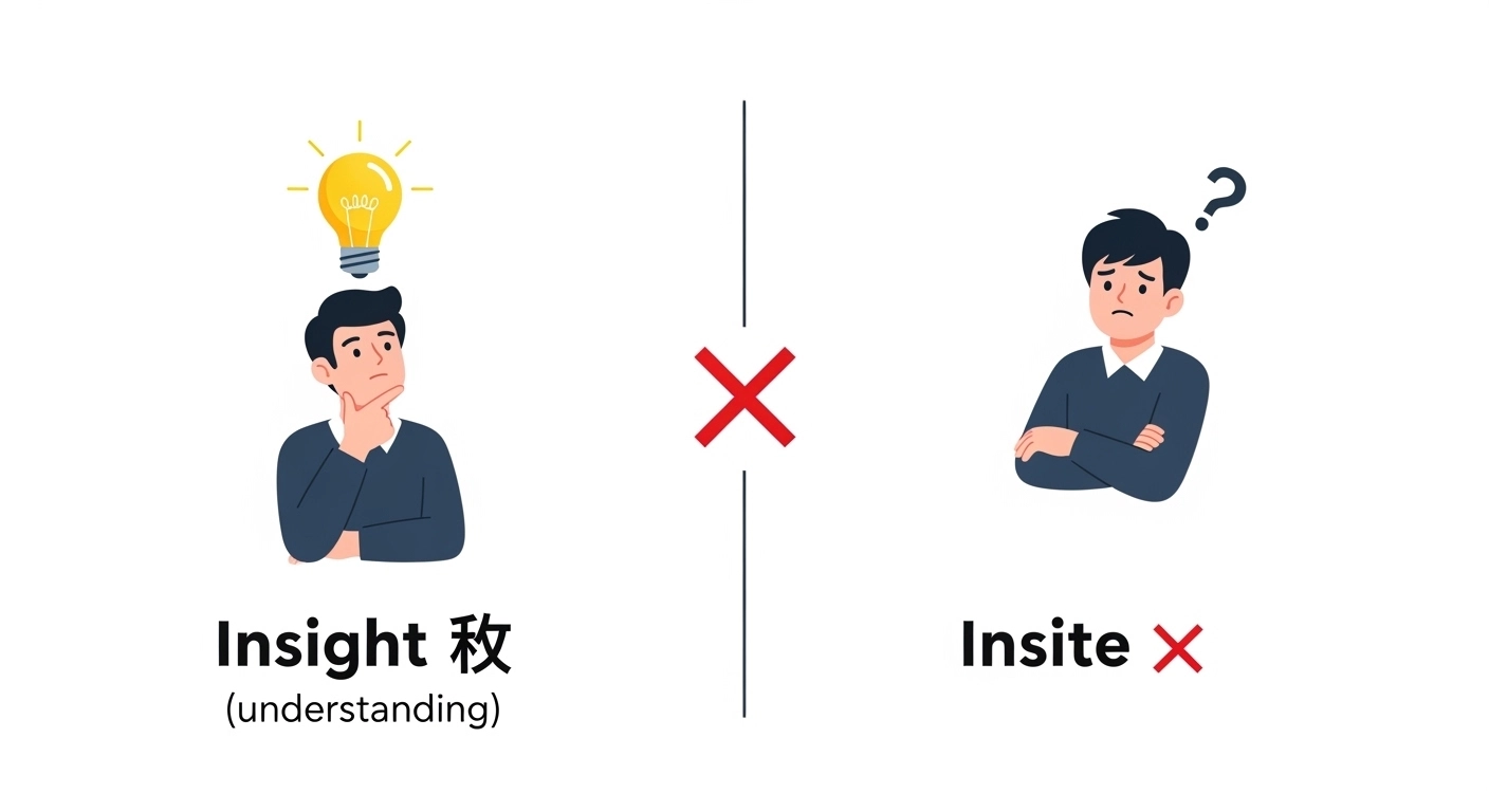 Insite or Insight: What’s the Correct Spelling and Meaning?